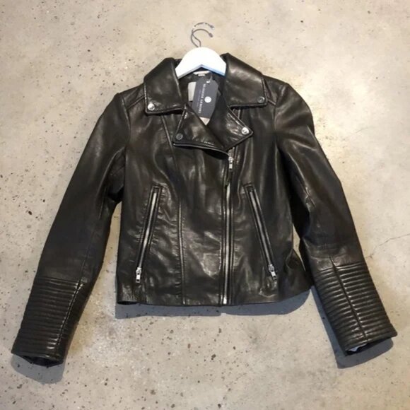 Soia & Kyo | Jackets & Coats | Soia Kyo Hadley Brown Leather Moto ...